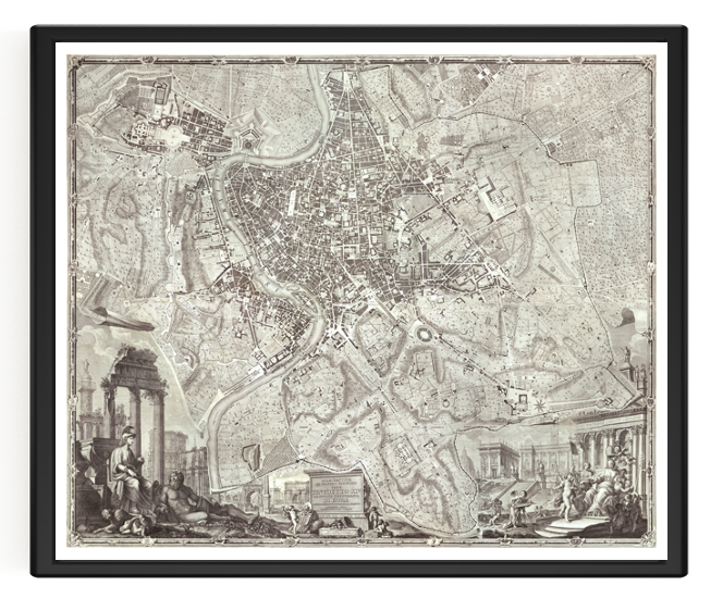 Mapa Roma (Nolli Map) - Angora